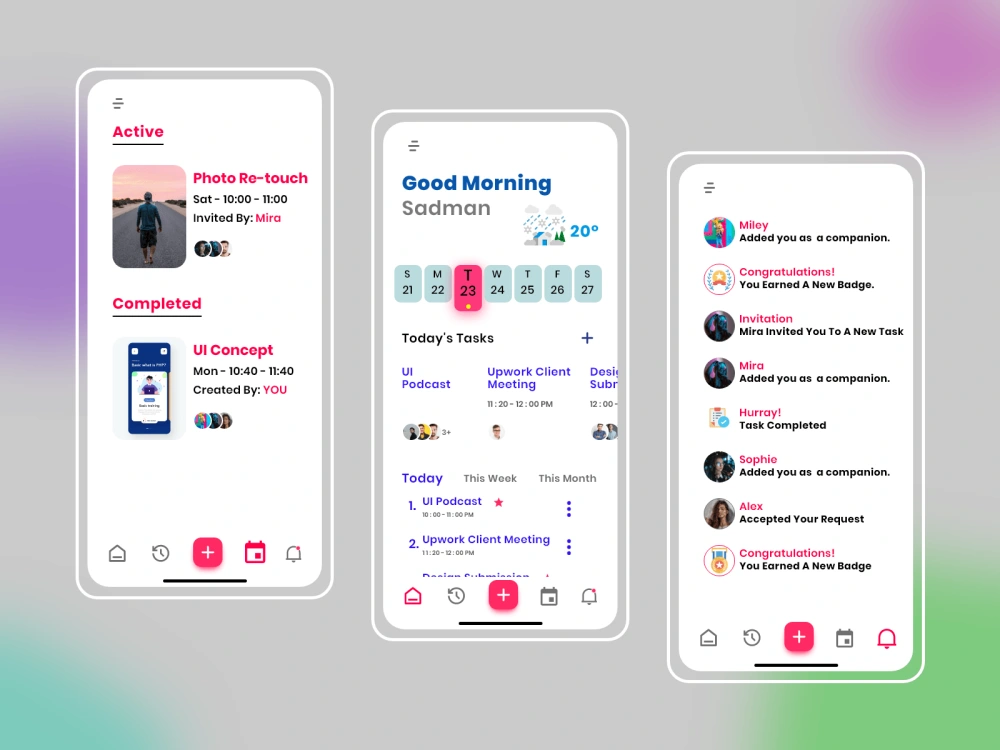 Minimal and Trendy Mobile/Web UI Design | Upwork