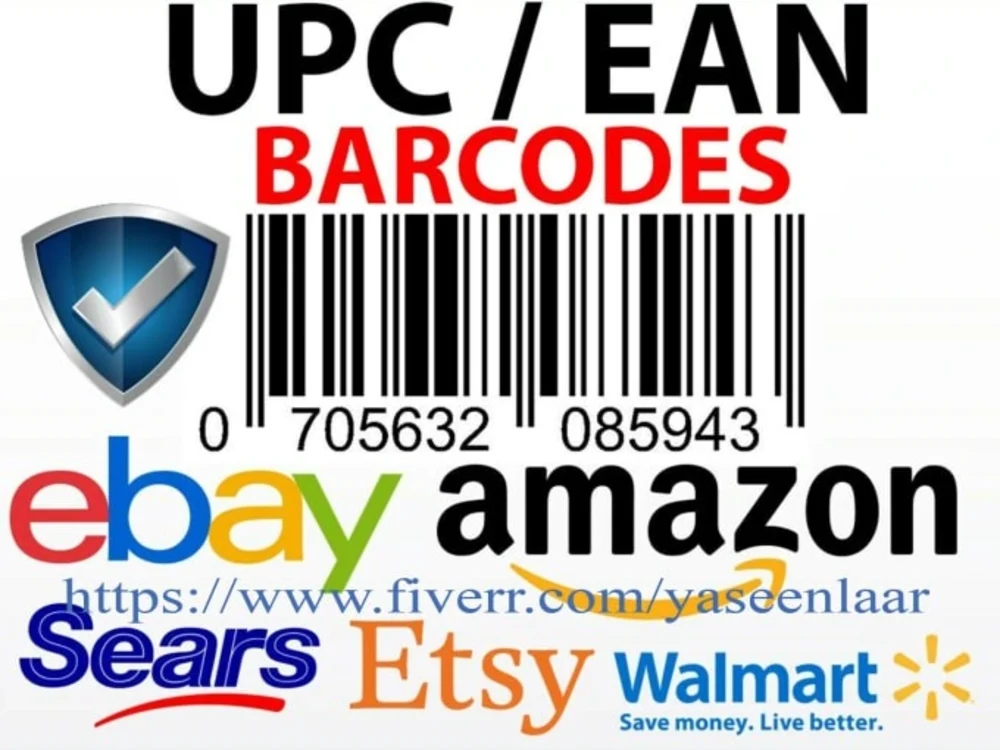EAN UPC Barcodes for eBay Amazon Shopify Walmart and More | Upwork