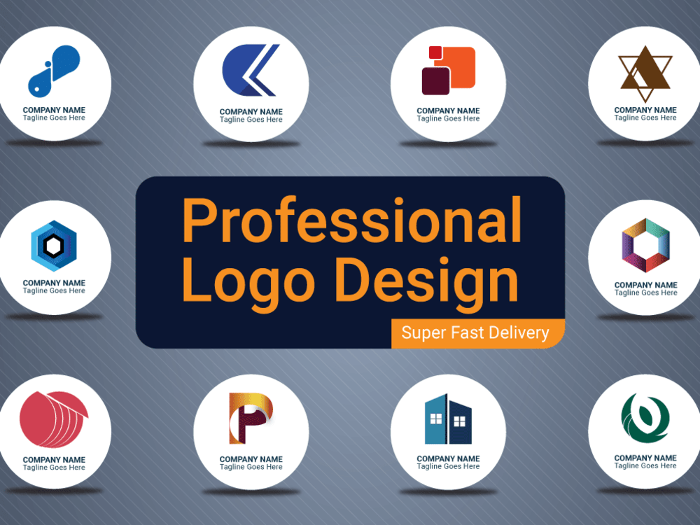 Most trendy and simple flat logo design | Upwork