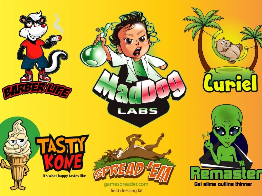 A unique mascot cartoon comic and gaming character logo design | Upwork