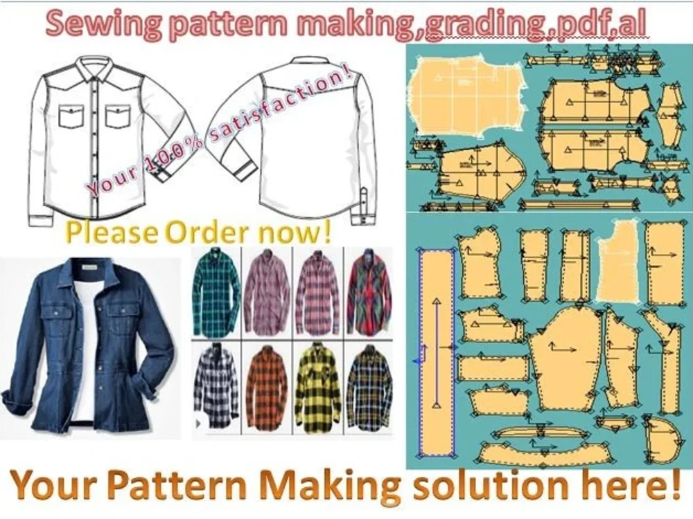 Apparel sewing pattern making for your project | Upwork