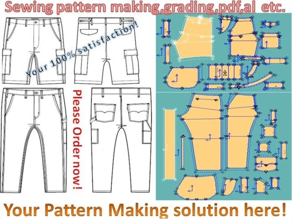 Apparel sewing pattern making for your project | Upwork