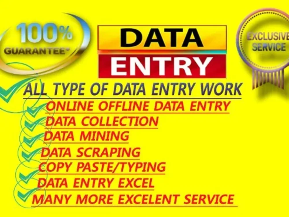 Accurate data entry service | Upwork