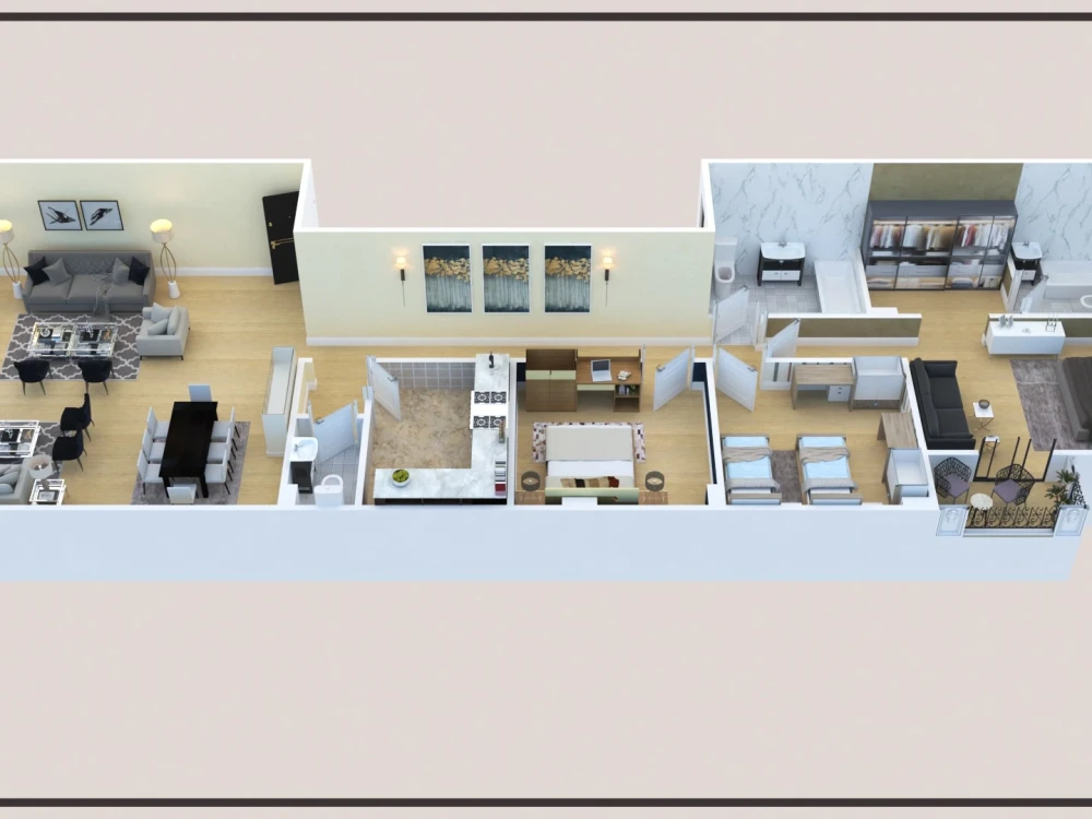 A 3d plans for your 2d design plans | Upwork