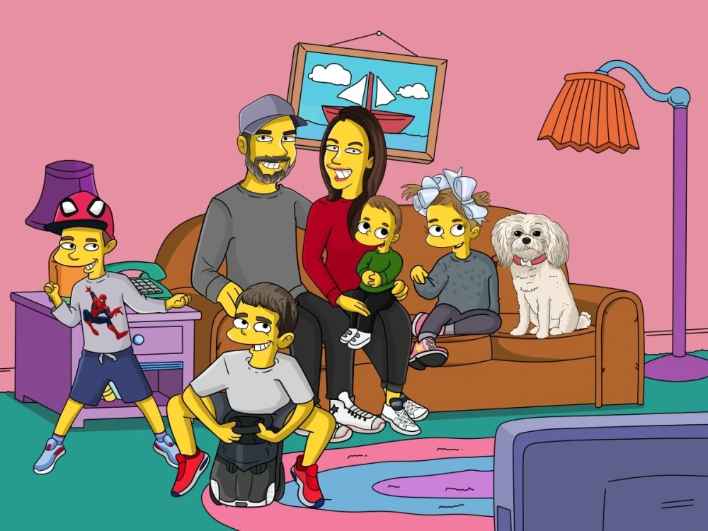 A Simpson style custom Caricature | Upwork