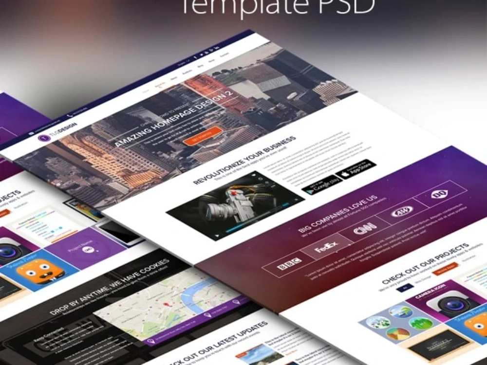 Professional PSD web template | Upwork