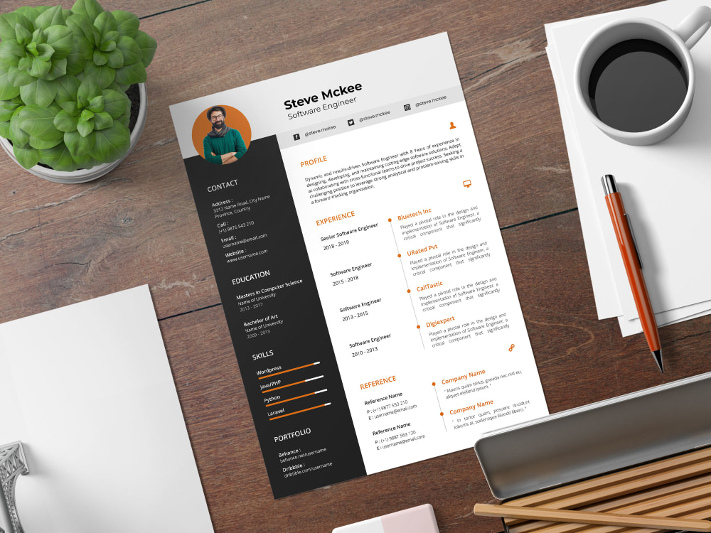An eye-catching CV/Resume Design | Upwork