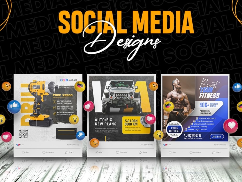 A unique eye-catching Social Media Post, Banner, Ads, Cover design | Upwork
