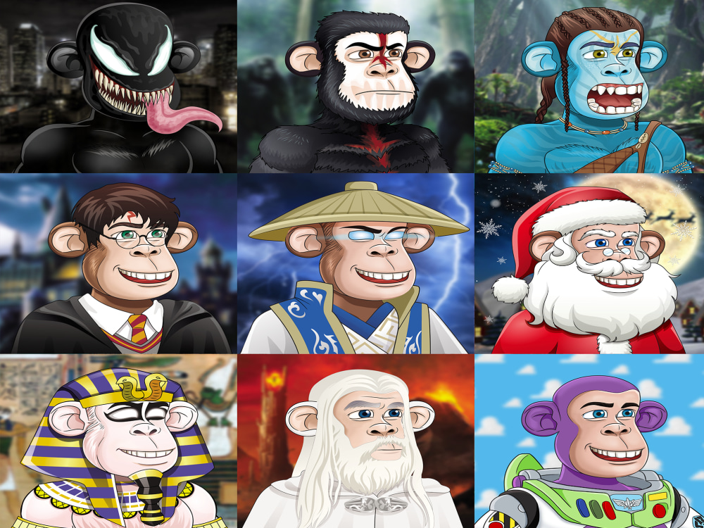 NFT 2D Collection / NFT Art / NFT / 10k NFT unique images ! | Upwork