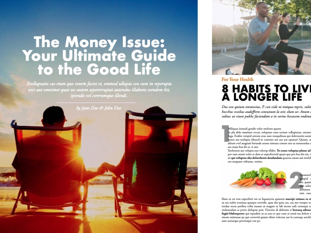 A great looking magazine or newspaper with indesign | Upwork
