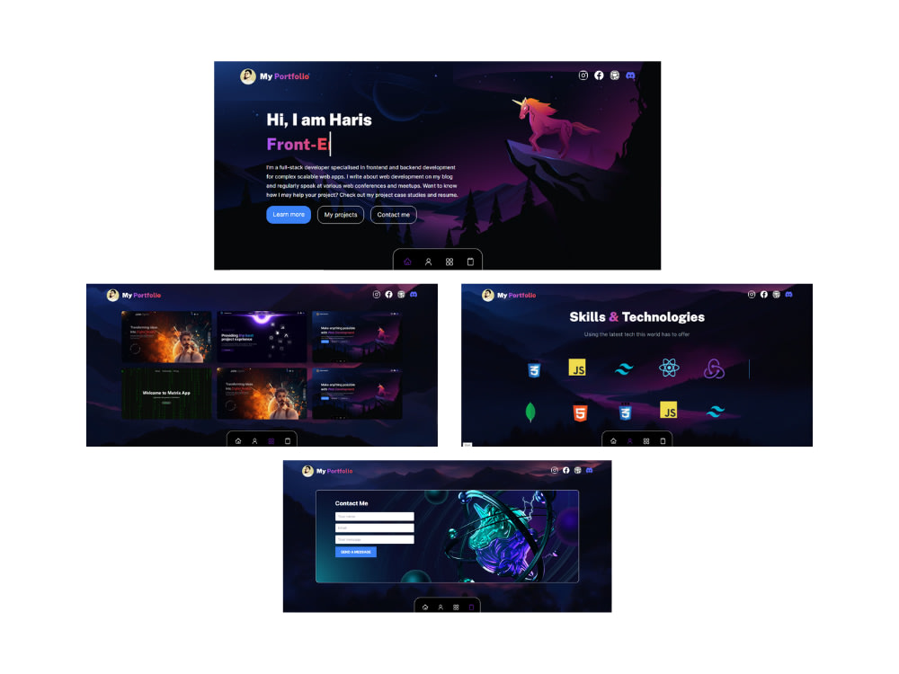 Frontend Next Js Website With Tailwind Css And Typescript Fully