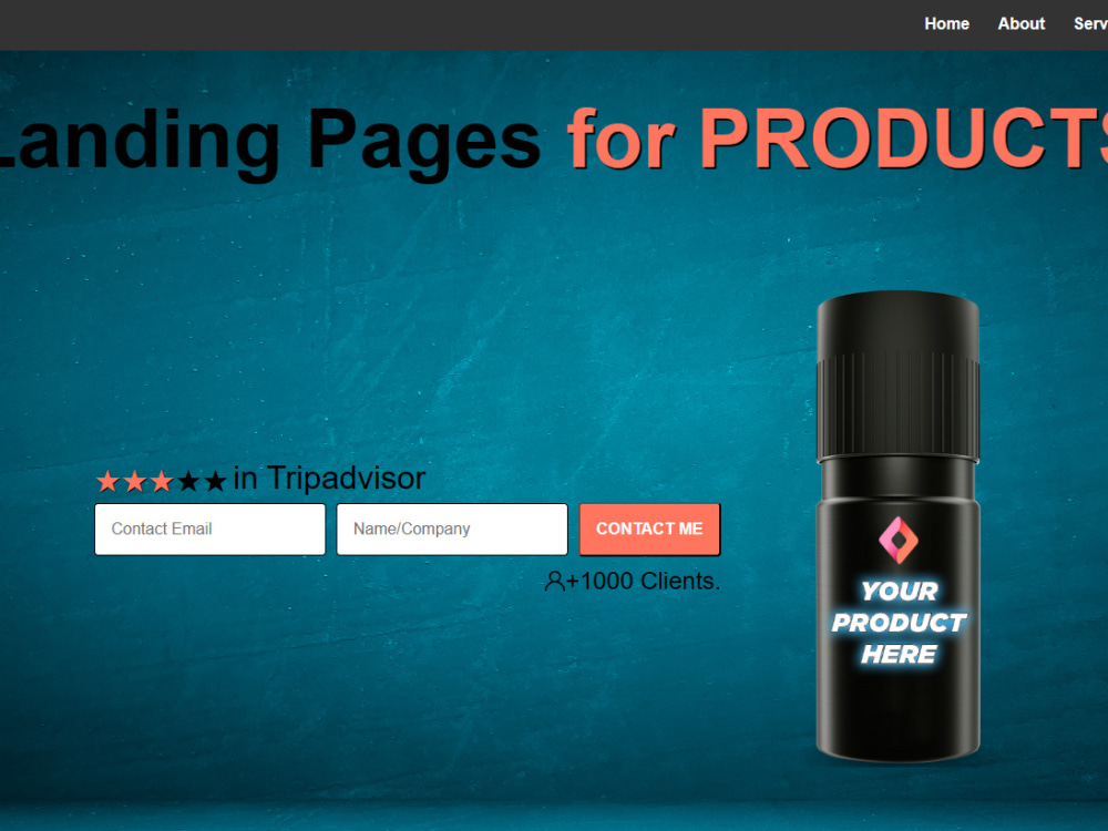 Responsive Landing Page React Js And Vite Upwork