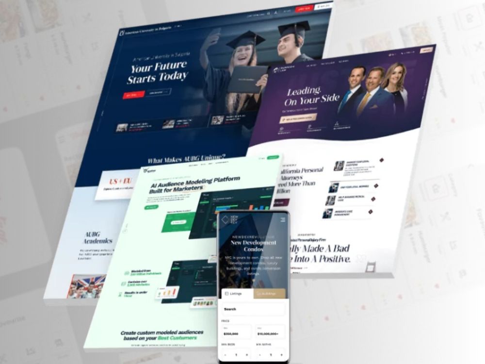 Modern website Landing Page Clean UI UX | Full time Figma designer | Upwork