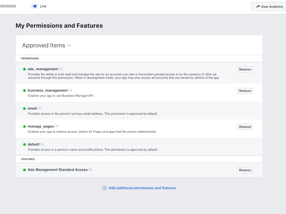 Any Facebook Permission Approved App | Upwork