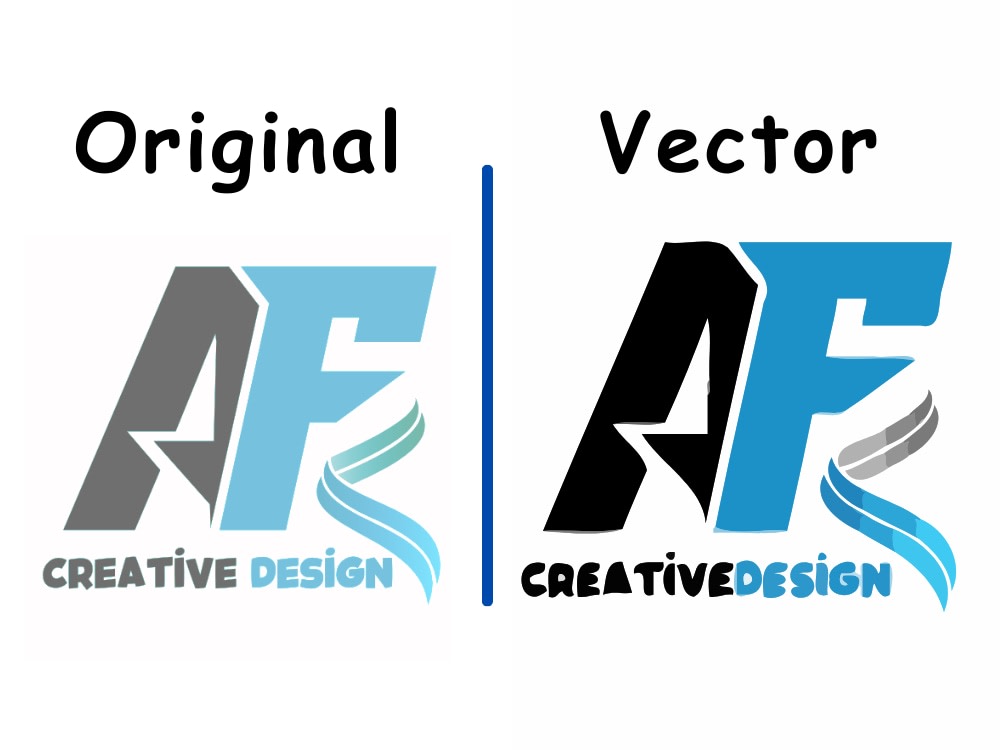 Logo vector tracing, vectorize image, convert image to vector | Upwork