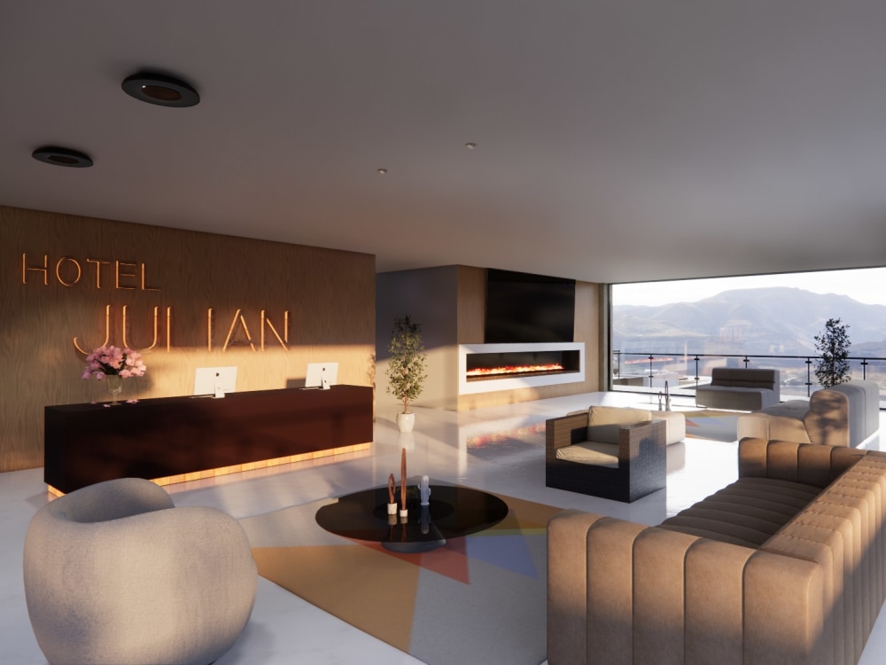 An vibrant and modern interior design 3D rendering | Upwork