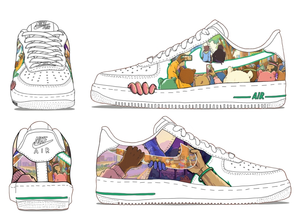 A custom shoe design illustration | Upwork