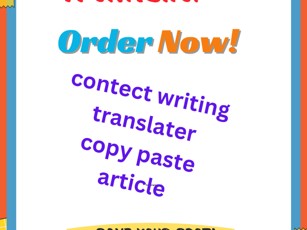 Contect writing translation copy paste | Upwork