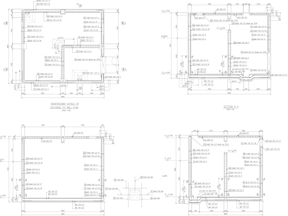 Shop drawings, Bar Bending Schedule (BBS) and rebar summary | Upwork