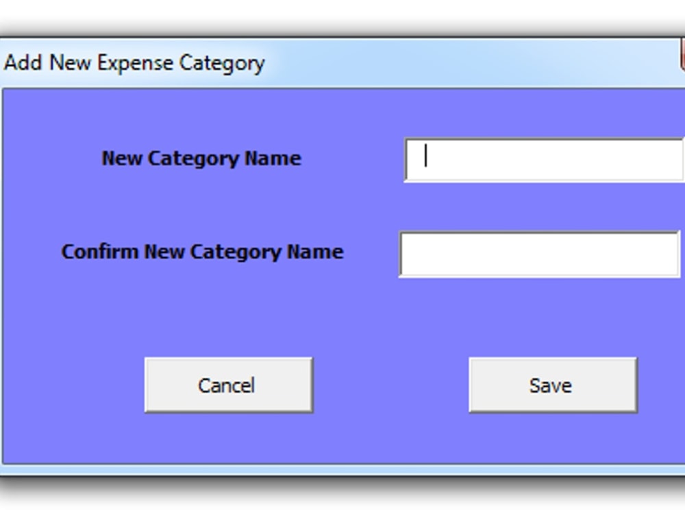Excel Based Expense Tracker with VBA enabled Data Entry Form | Upwork