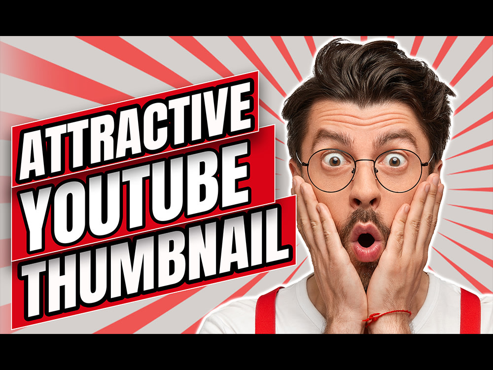 A view booster youtube thumbnail design | Upwork