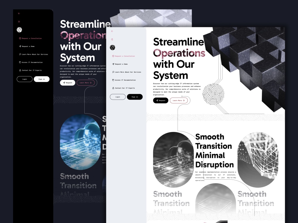 Responsive interactive landing page in Figma | Upwork