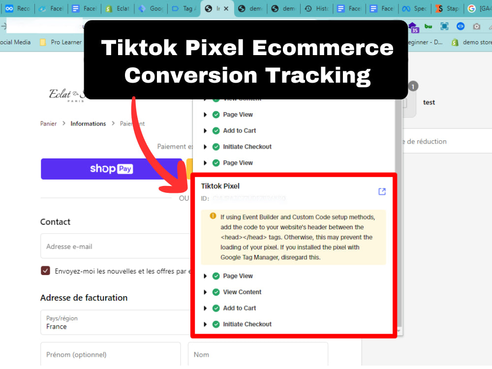 Complete tiktok pixel, tik tok conversion and tiktok events api setup | Upwork