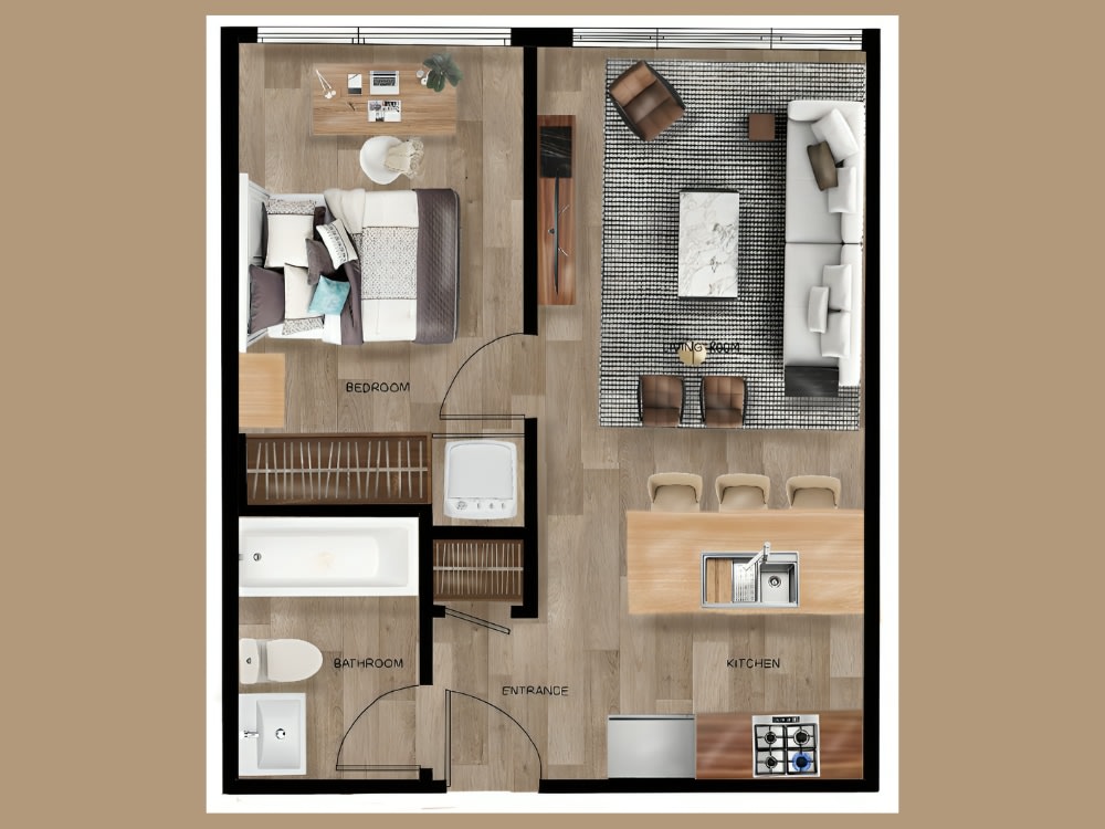 A floor plan sketch | Upwork