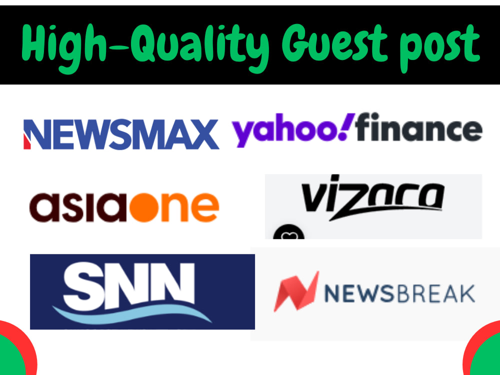 Guest post / PR on finance yahoo newsmax newsbreak snntv vizaca | Upwork