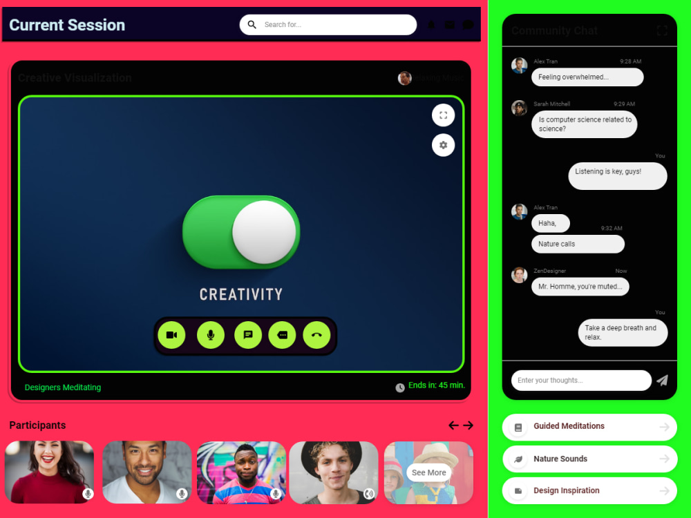 An amazing application user interface, customizable content and design ...