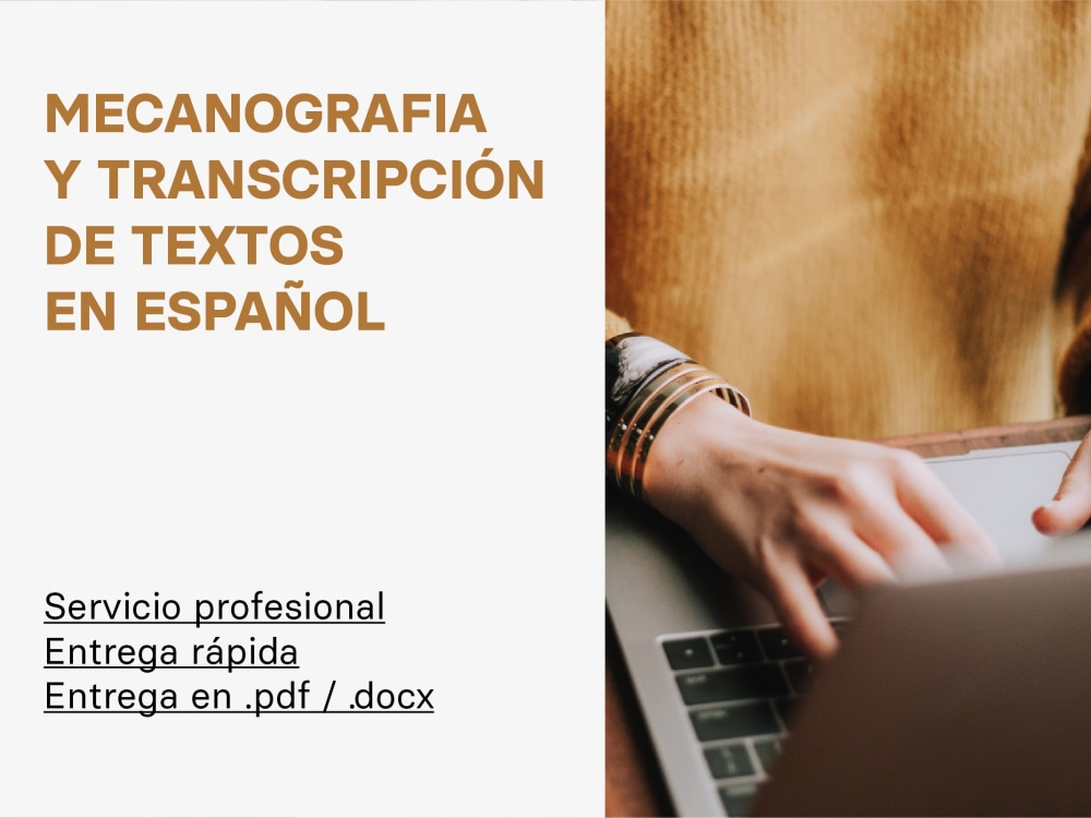 A great texts typing and transcription in Spanish | Upwork