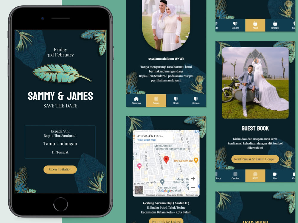 Digital Invitation Website for Wedding, Birthday & All Custom Event ...