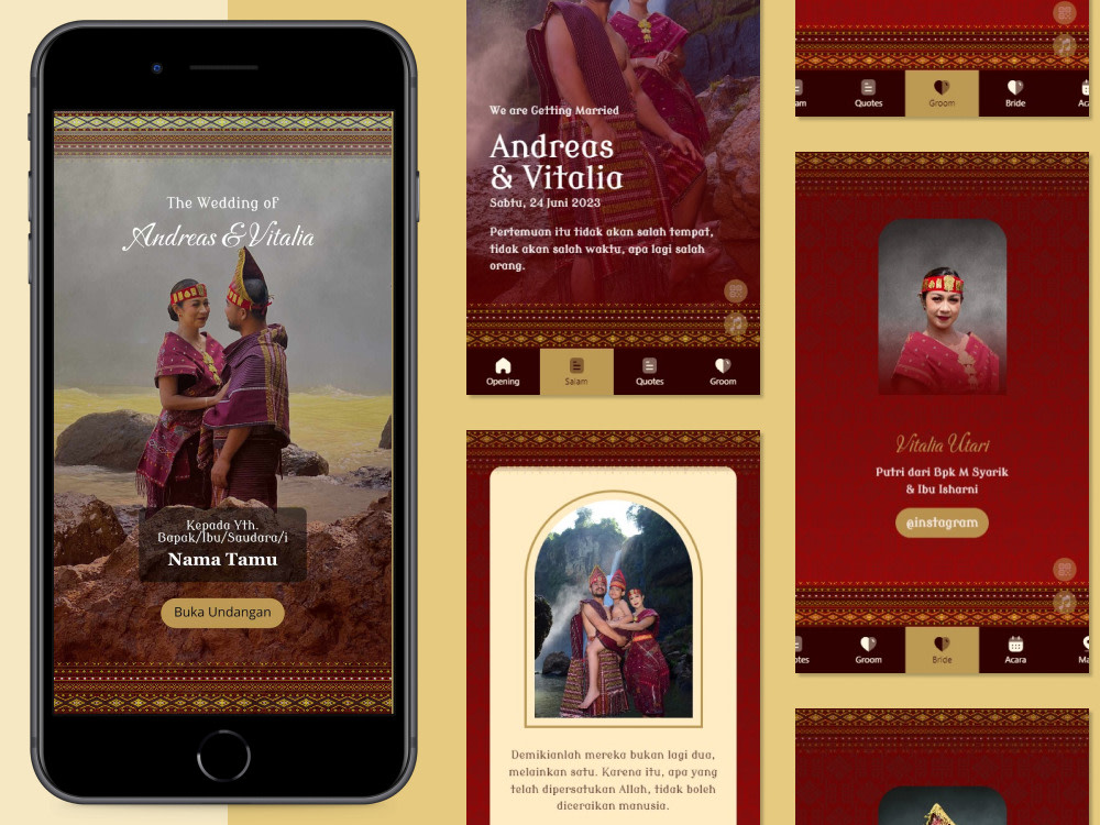 Digital Invitation Website for Wedding, Birthday & All Custom Event ...