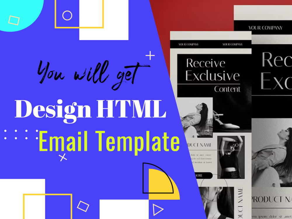 A Perfect Design HTML Email Template , responsive | Upwork