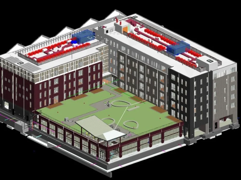 A complete MEP BIM Model in Revit | Upwork