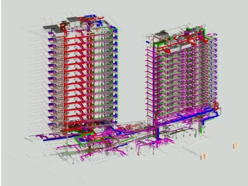 A complete MEP BIM Model in Revit | Upwork