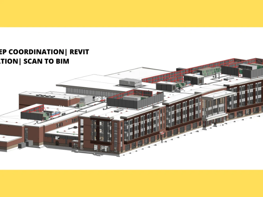 A complete MEP BIM Model in Revit | Upwork