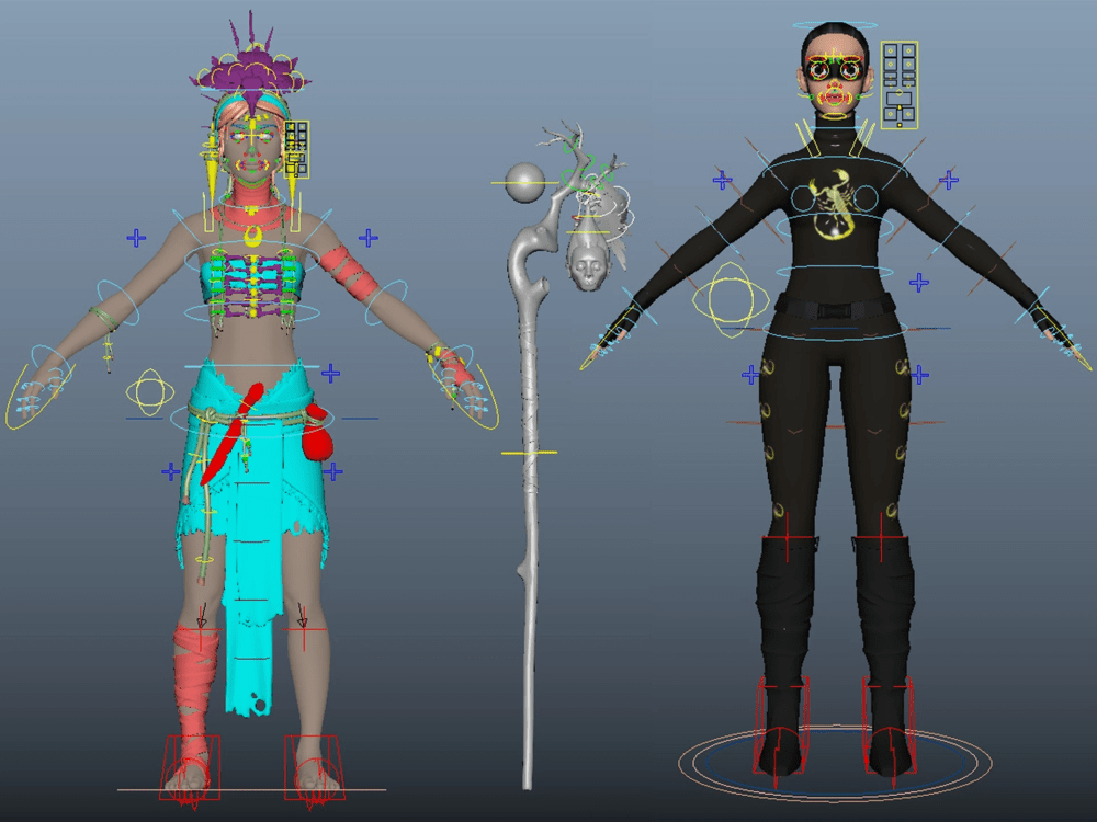 3D character rig in Maya for Animation, Unreal or Unity | Upwork