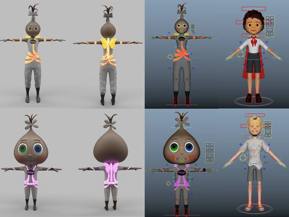 3D character rig in Maya for Animation, Unreal or Unity | Upwork