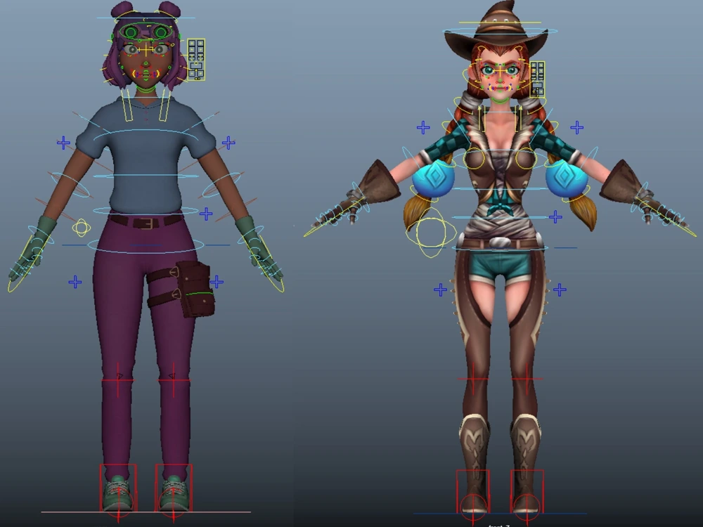 3D character rig in Maya for Animation, Unreal or Unity | Upwork