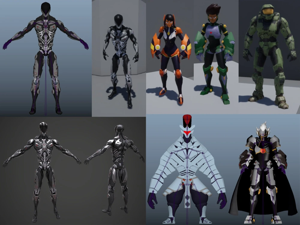 3D character rig in Maya for Animation, Unreal or Unity | Upwork