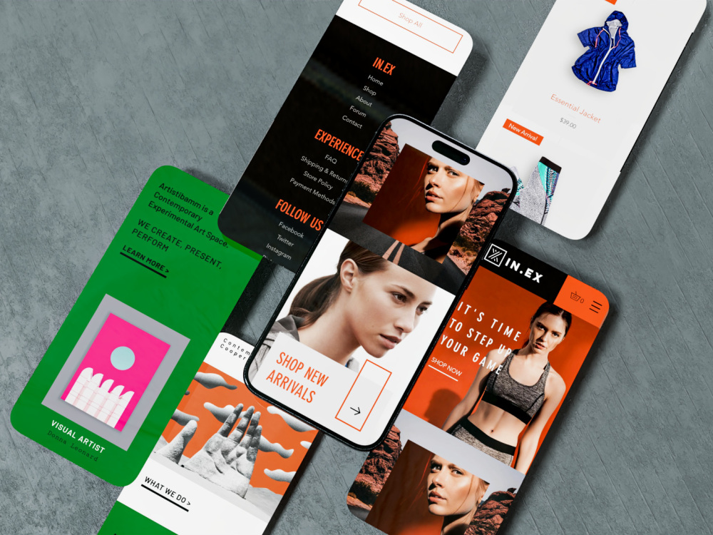 Unique mockup designs for websites and applications | Upwork