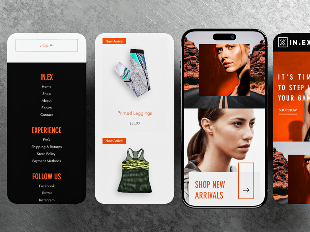 Unique mockup designs for websites and applications | Upwork