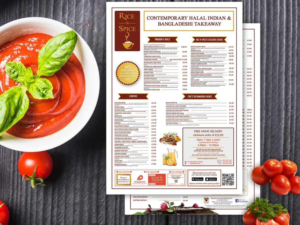 Awesome restaurant menu, food flyer Design | Upwork