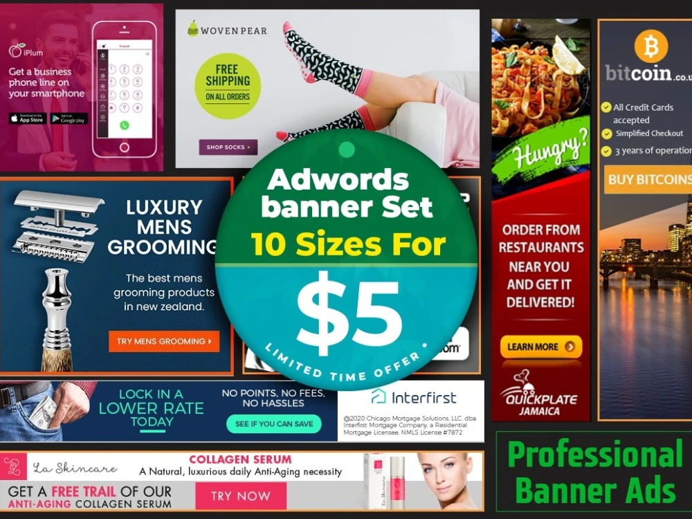 Awesome web banner ads for display Advertising | Upwork