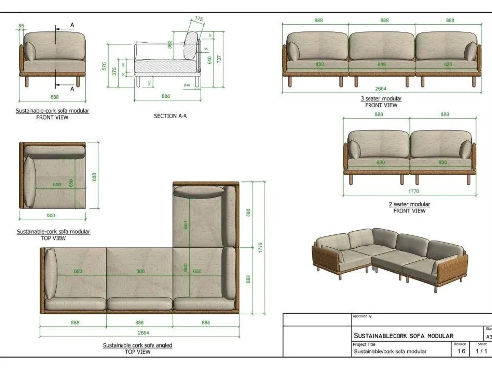 Sofa Construction Detail Drawing Furniture Details Drawing