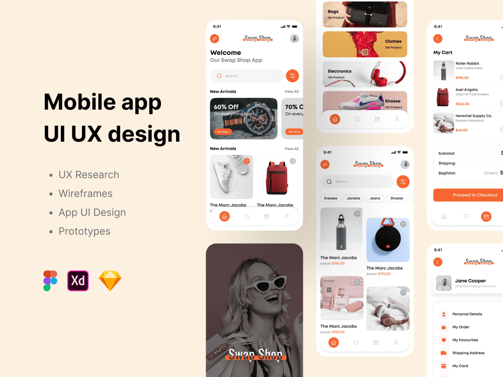 Custom Mobile App UI/UX design, App design, ui ux design in Figma | Upwork