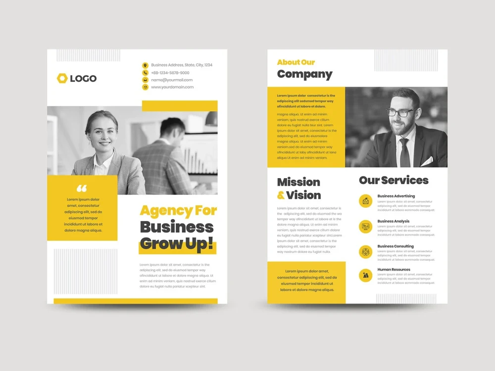 Corporate Business Flyer | Handout | Leaflet | Brochure | Sales sheet ...