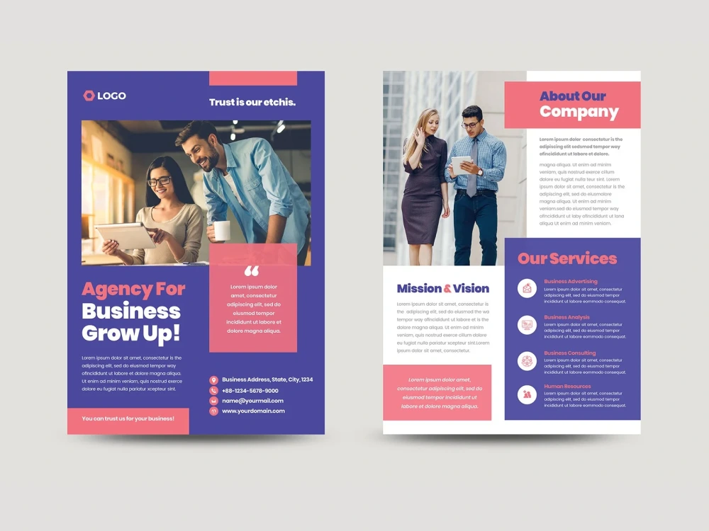 Corporate Business Flyer | Handout | Leaflet | Brochure | Sales sheet ...