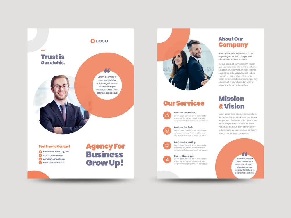 Corporate Business Flyer | Handout | Leaflet | Brochure | Sales sheet ...